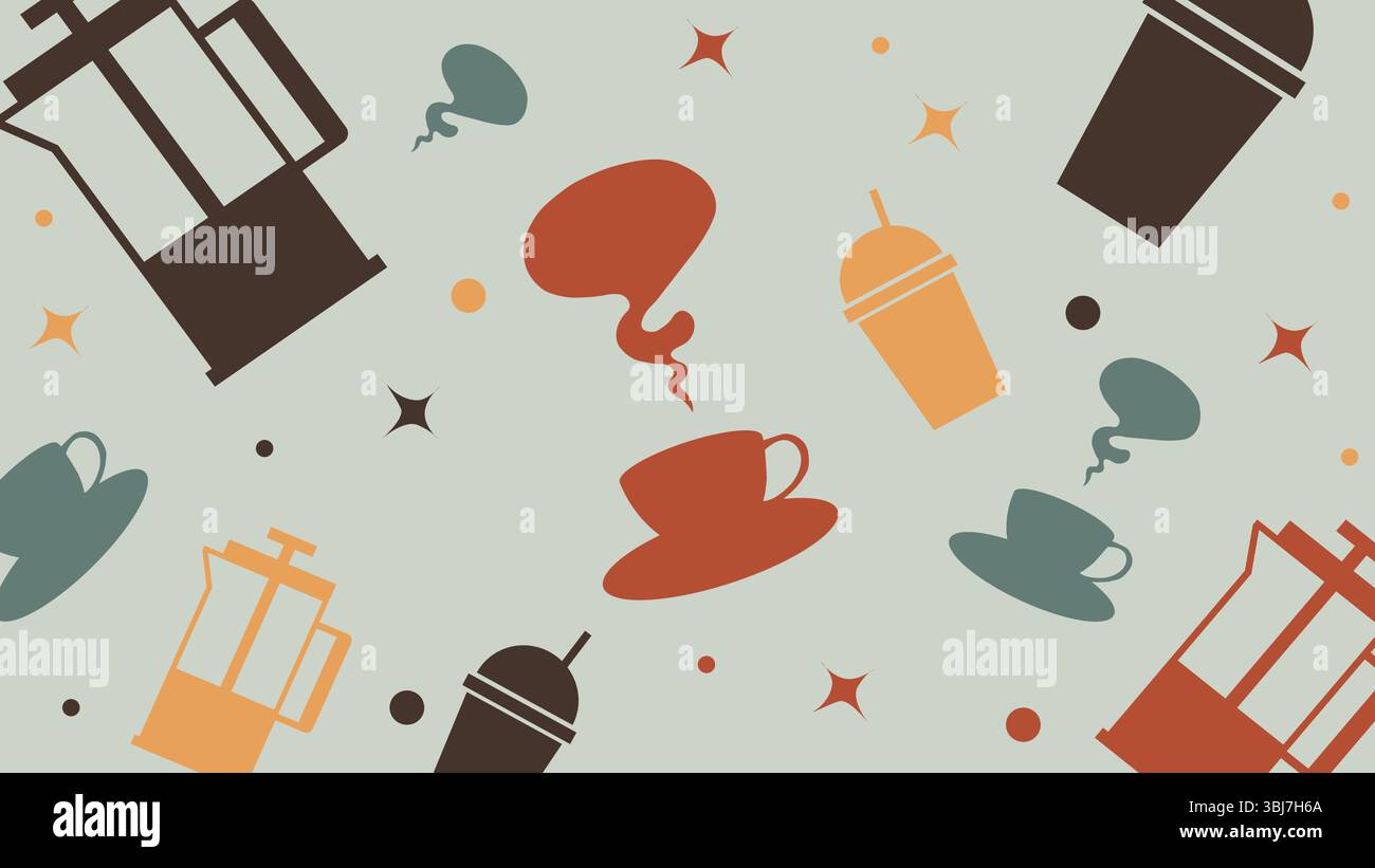 Soft color coffee art Stock Vector Images - Alamy