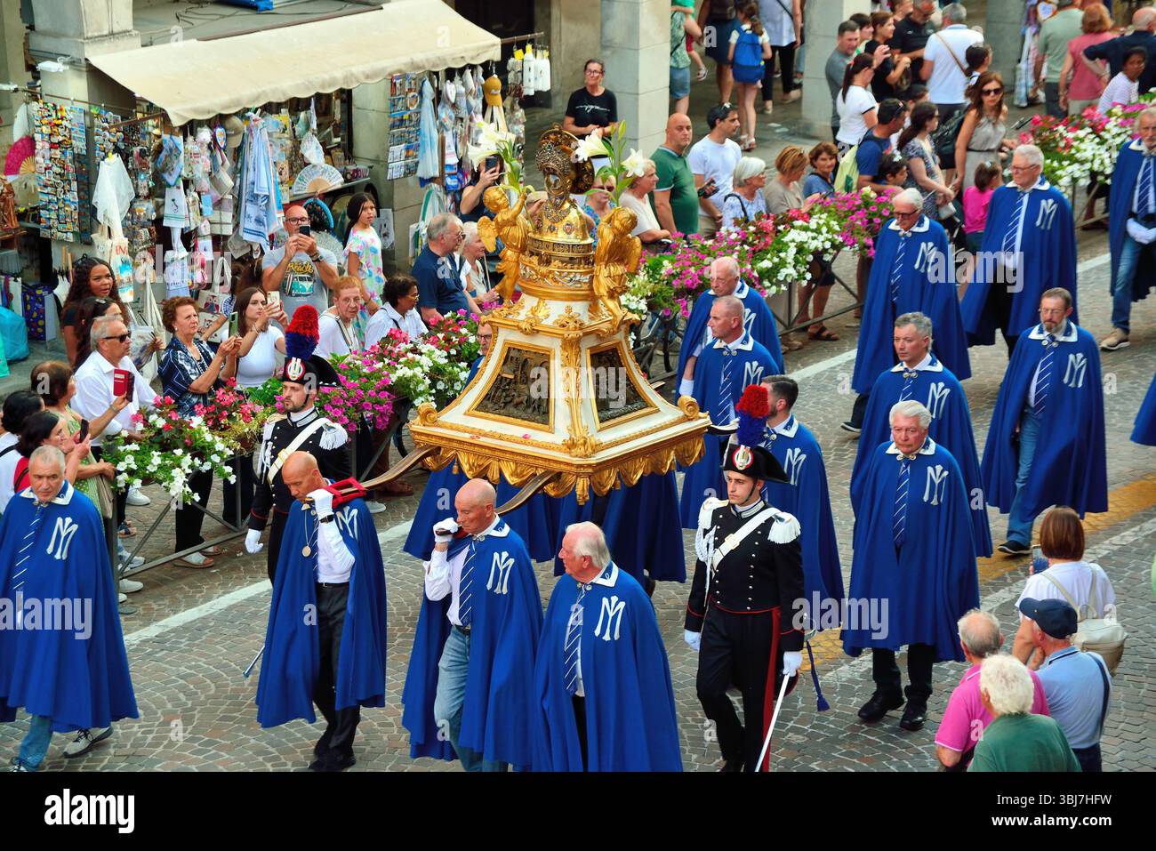 Padua, Italy. June 13th, 2025. St. Anthony day. The statue and relics ...