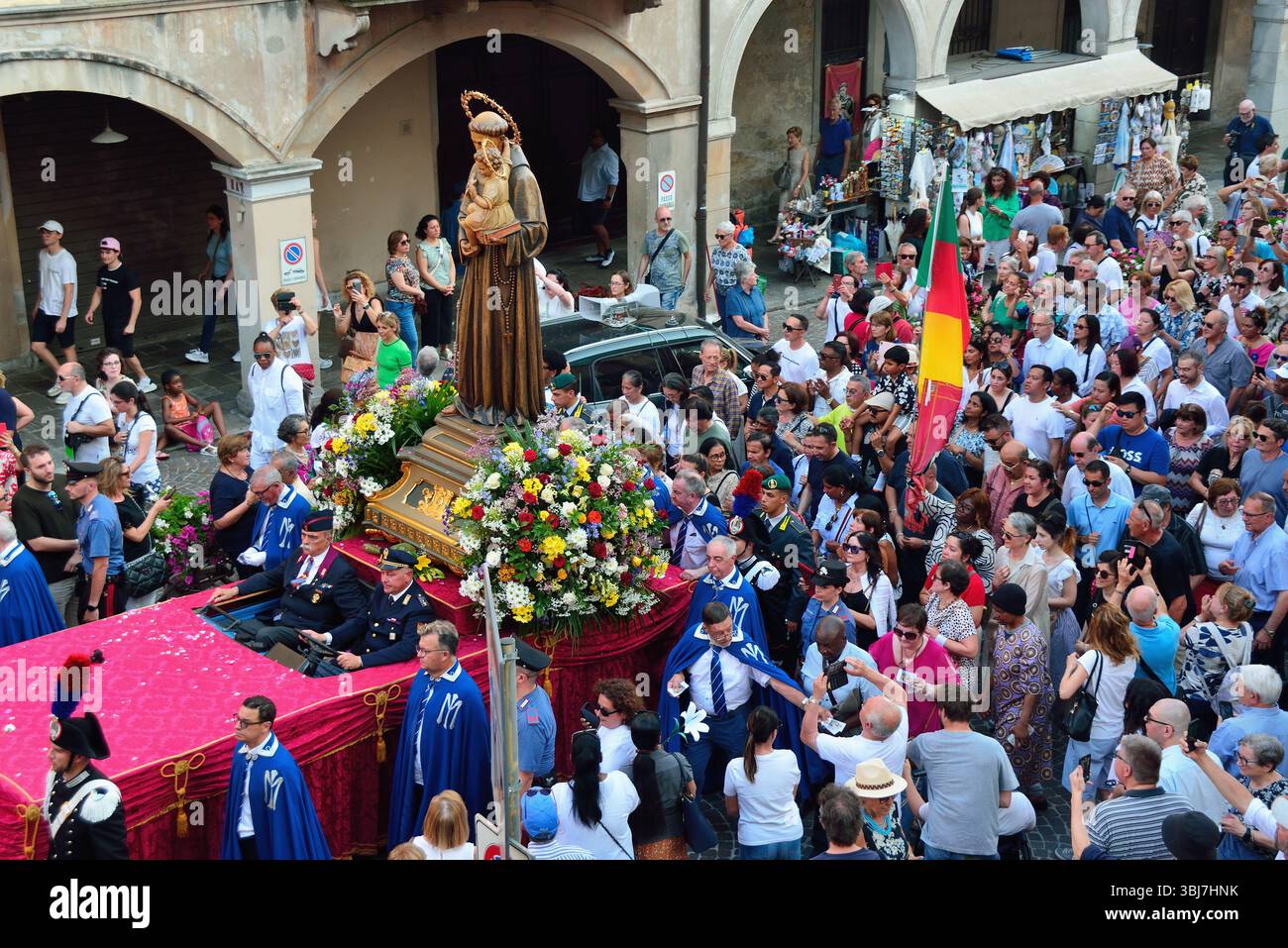 Padua, Italy. June 13th, 2025. St. Anthony day. The statue and relics ...