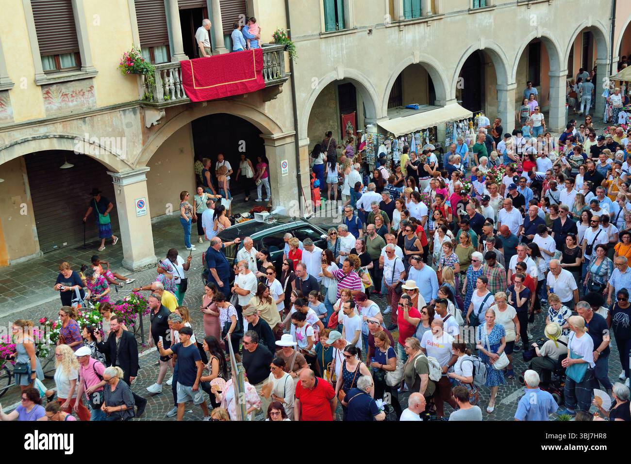 Padua, Italy. June 13th, 2025. St. Anthony day. The statue and relics ...