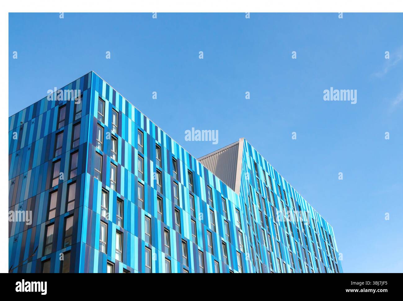The View Newcastle University student accommodation block Modern blue ...