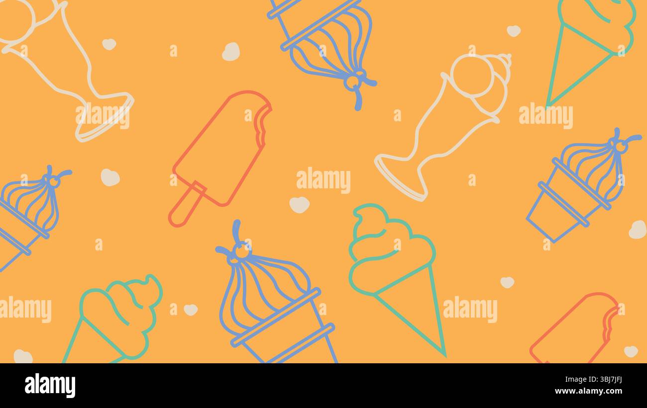 Ice cream sundae frozen Stock Vector Images - Alamy