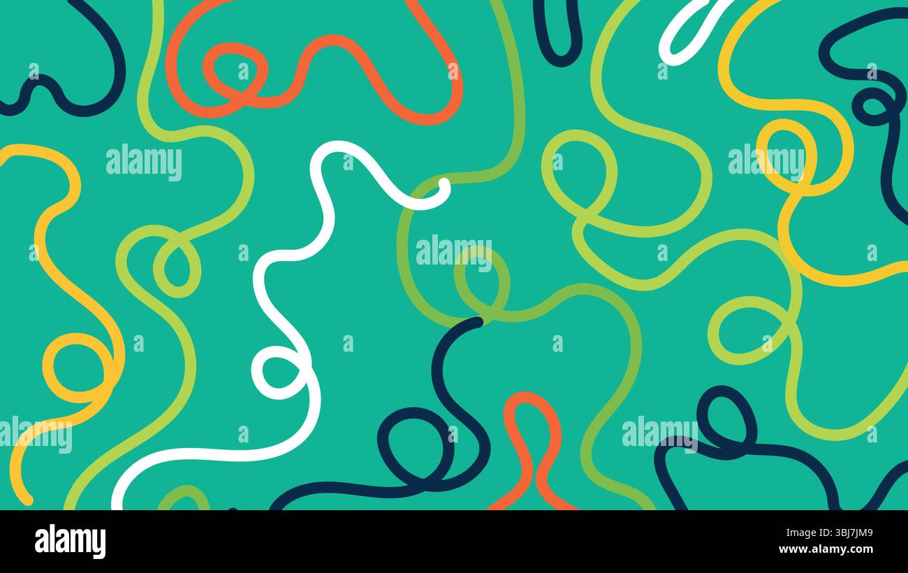 Squiggle loops hi-res stock photography and images - Alamy