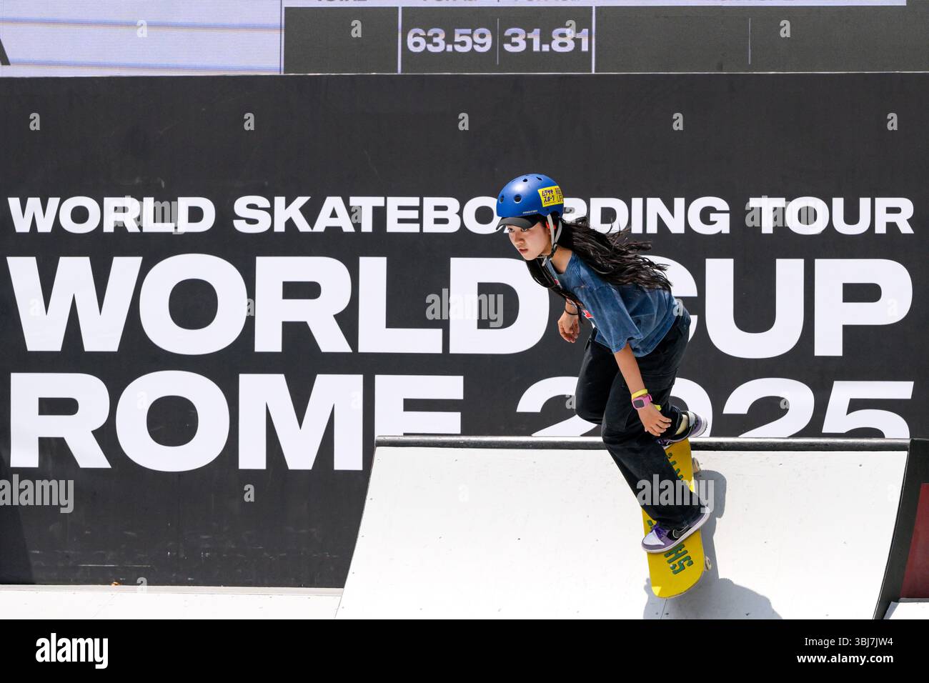 Rome, Italy. 13th June, 2025. Funa Nakayama of Japan competes in the ...