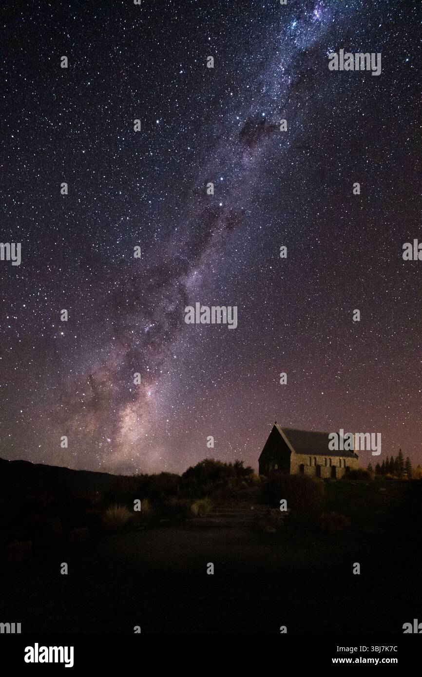 Milky Way Over Church of the Good Shepherd, Lake Tekapo – Starry Night ...