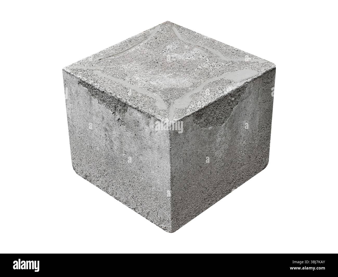 Geometric concrete block background Cut Out Stock Images & Pictures - Alamy