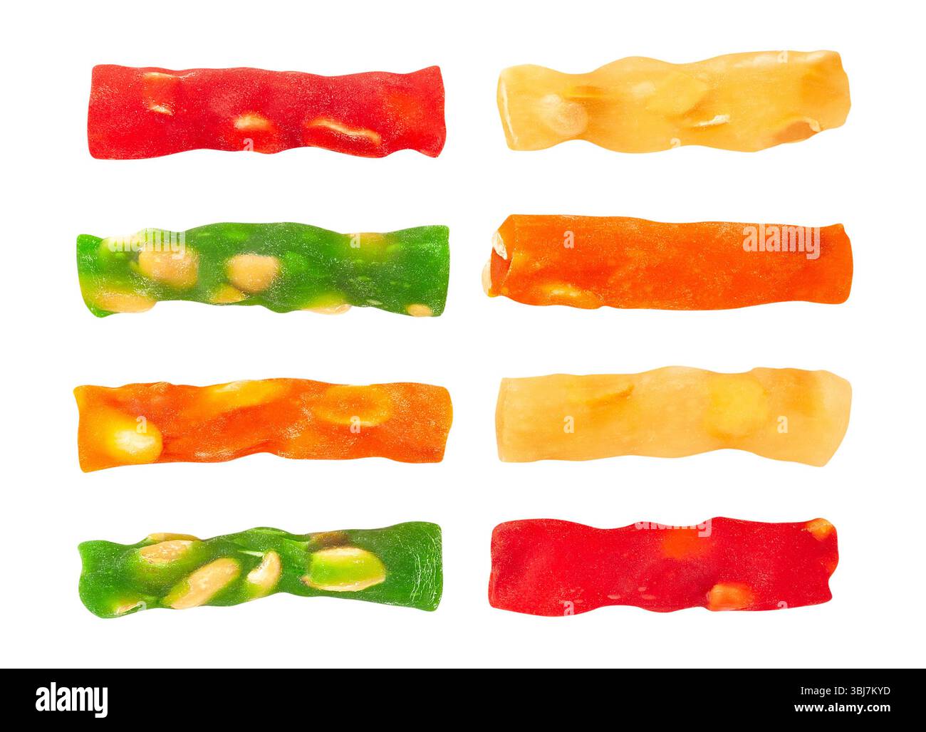Orange jelly sweets Cut Out Stock Images & Pictures - Alamy