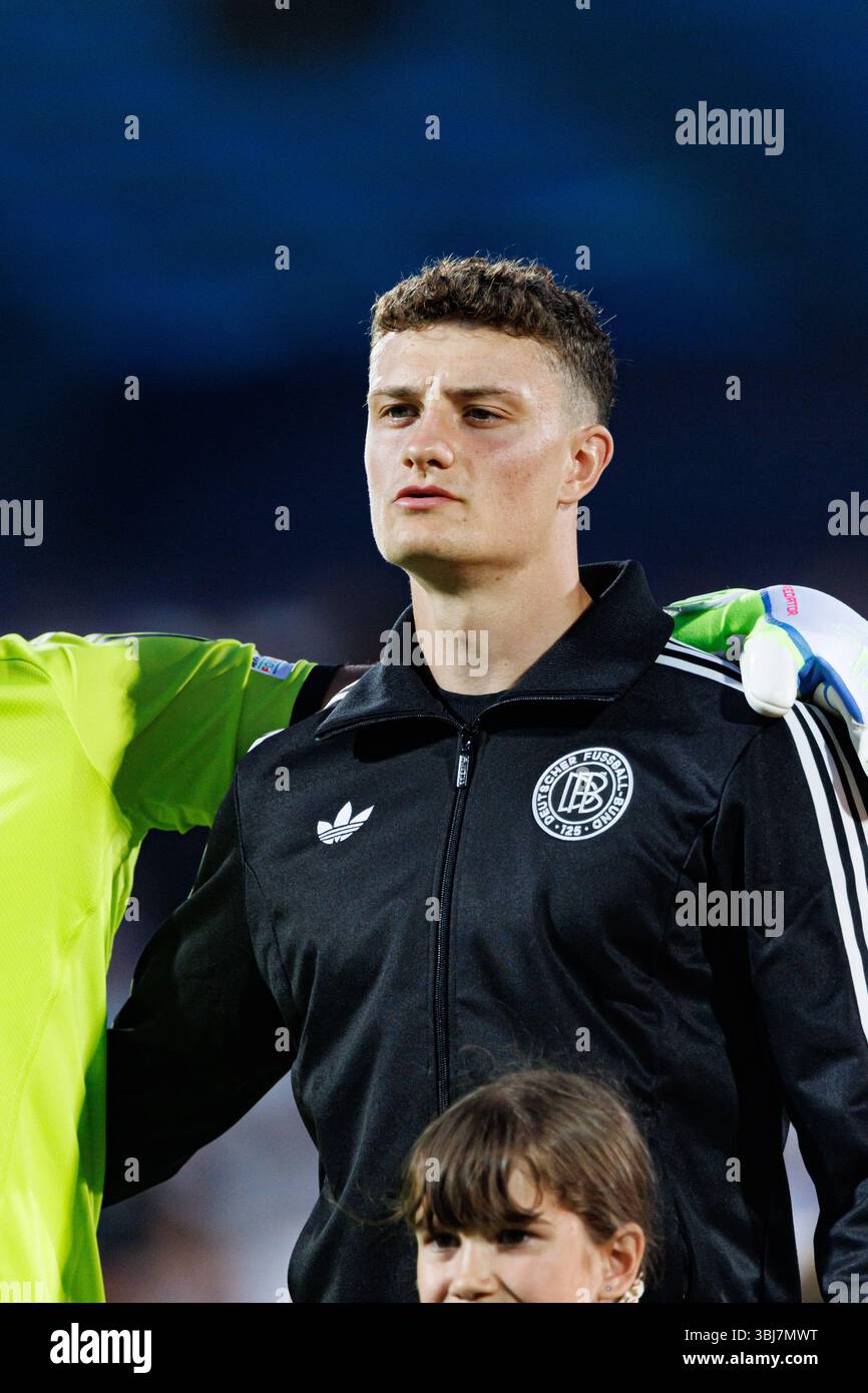 Eric Martel seen during UEFA Euro U-21 2025 game between national teams ...