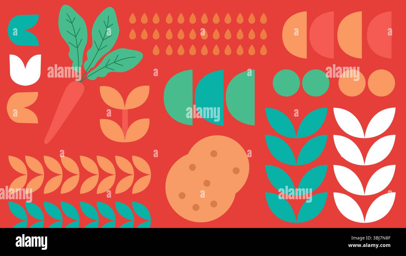 Abstract carrot and potato background Stock Vector Image & Art - Alamy