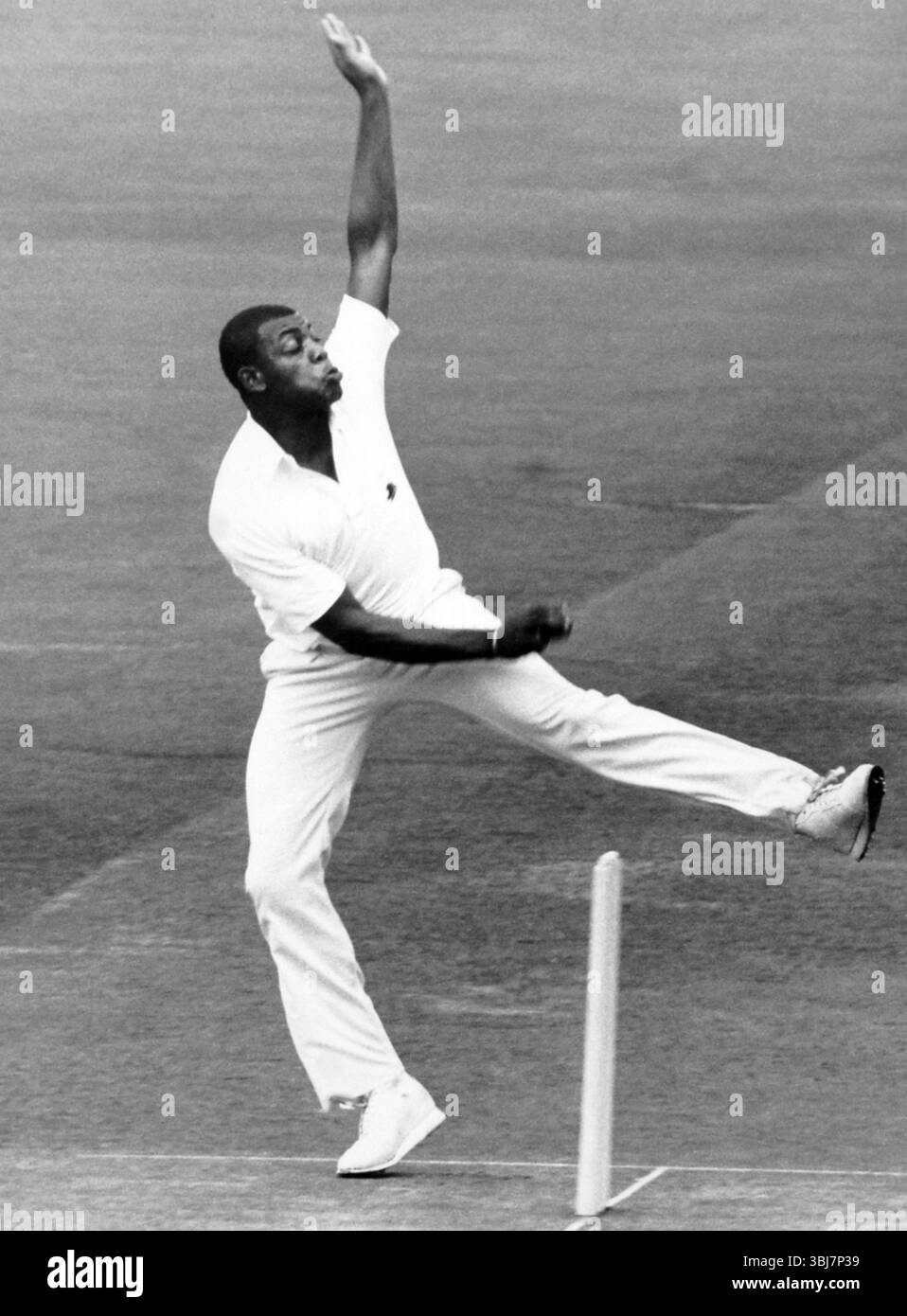 File photo dated 25/08/88 of Gloucestershire bowler David Lawrence who ...