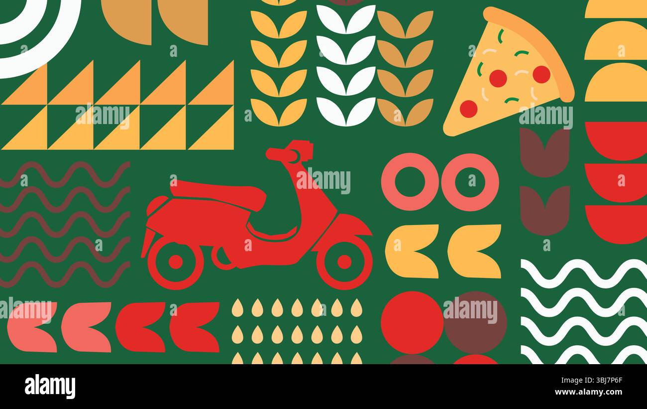 Pizza topping design background Stock Vector Image & Art - Alamy