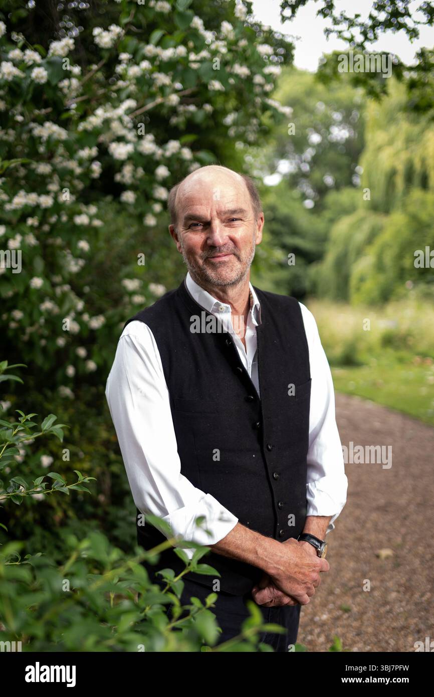 Television producer Stephen Lambert of Studio Lambert, the makers of The Traitors, at his home ...