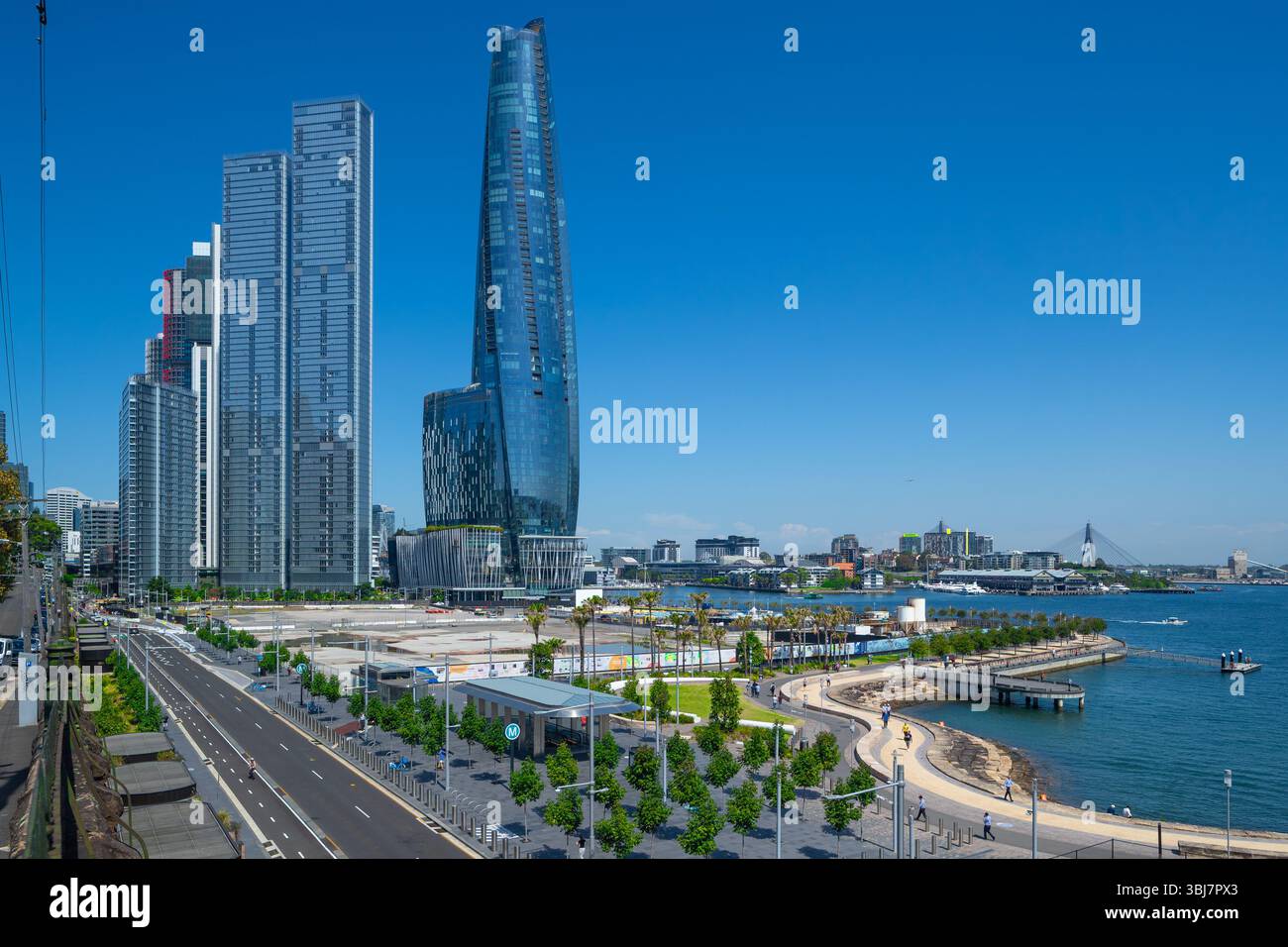 The new harbourside suburb of Barangaroo in Sydney, Australia, seen ...