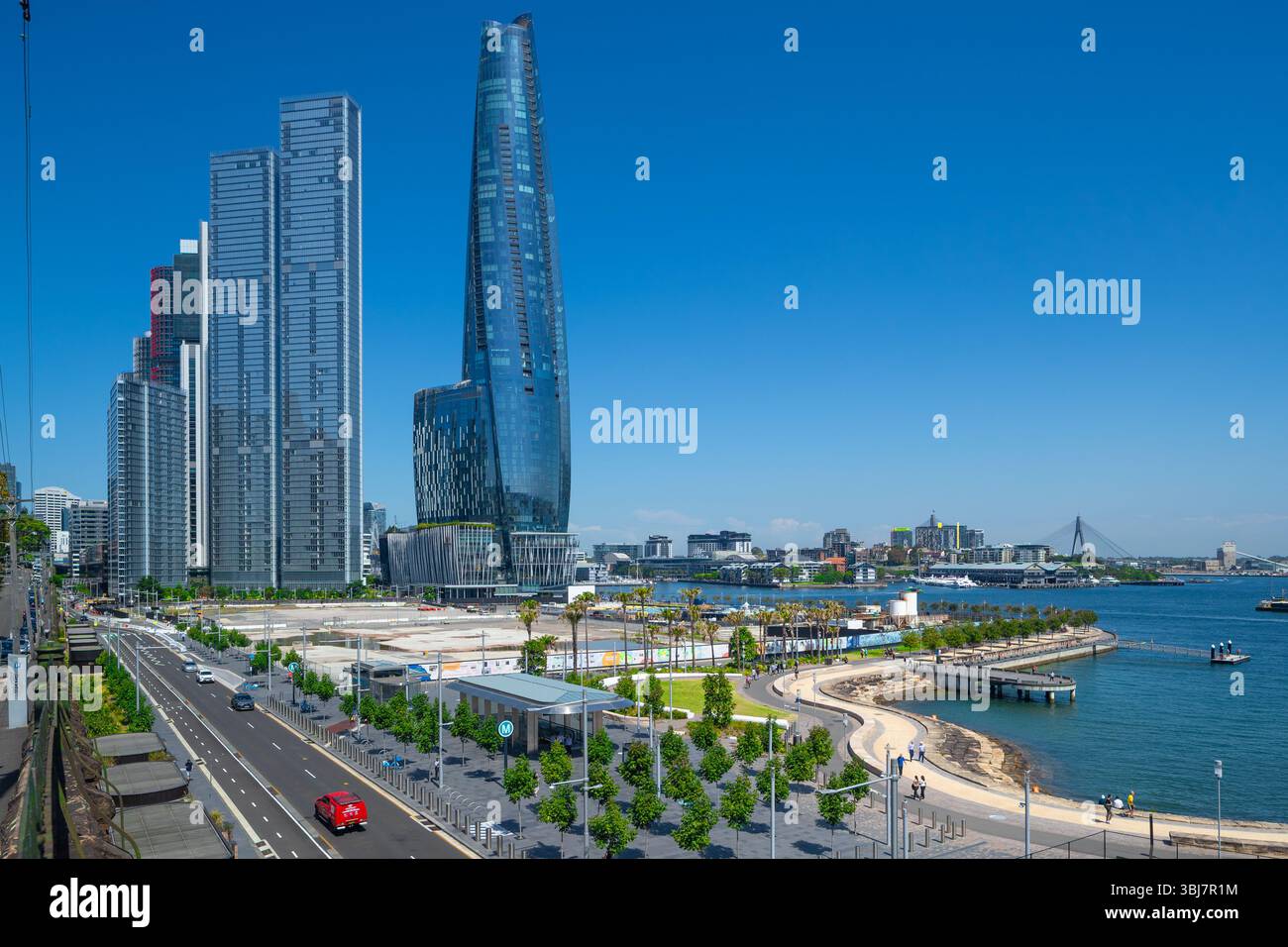 The new harbourside suburb of Barangaroo in Sydney, Australia, seen ...