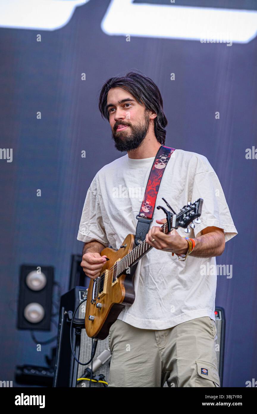London, United Kingdom. 13th June, 2025. Alex G Performs on Stage ...