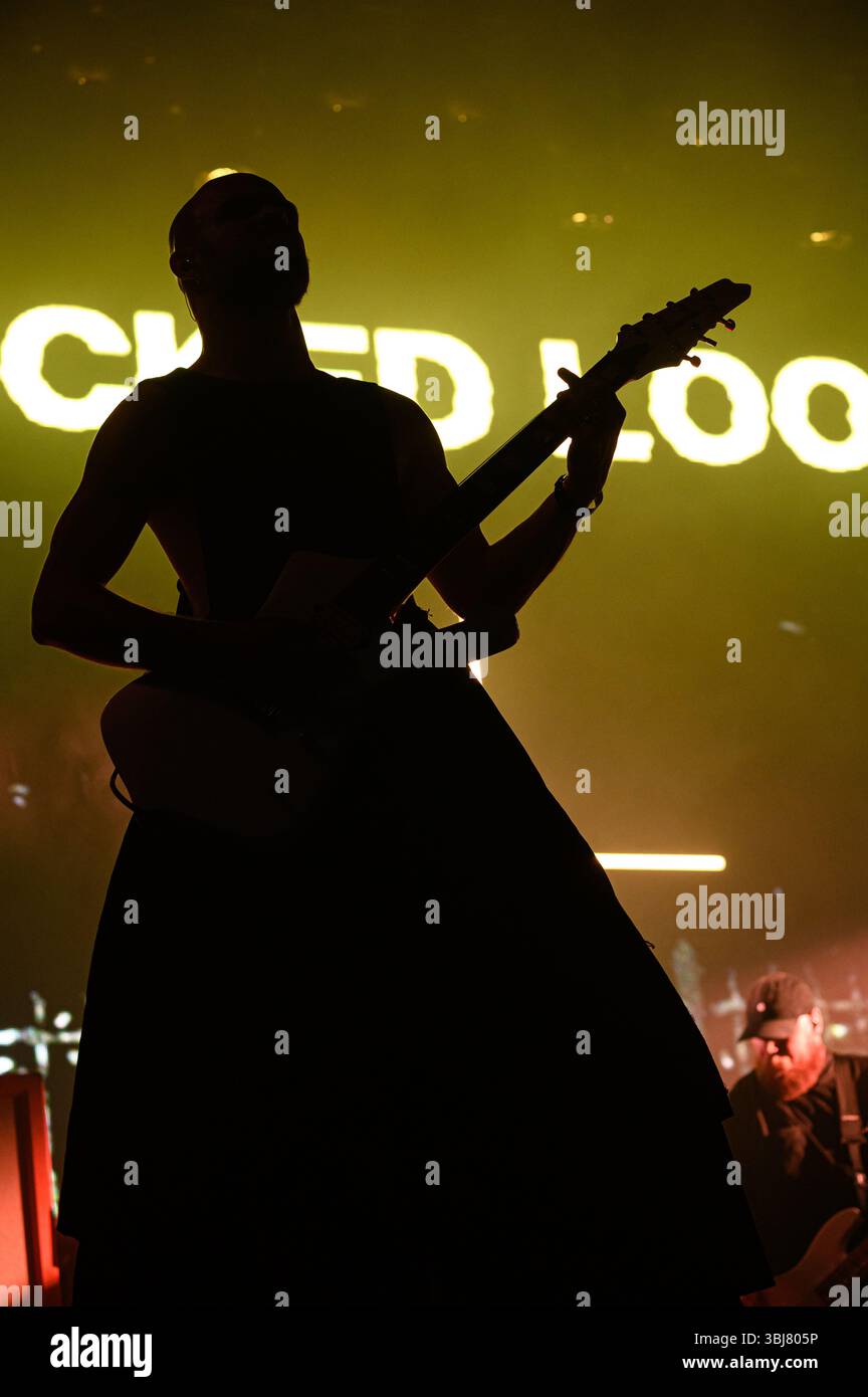 London, United Kingdom. 13th June, 2025. Isaac Hale of Knocked Loose ...