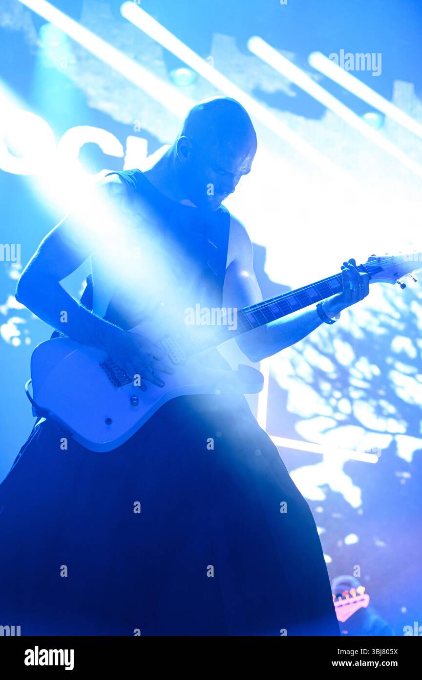 London, United Kingdom. 13th June, 2025. Isaac Hale of Knocked Loose ...