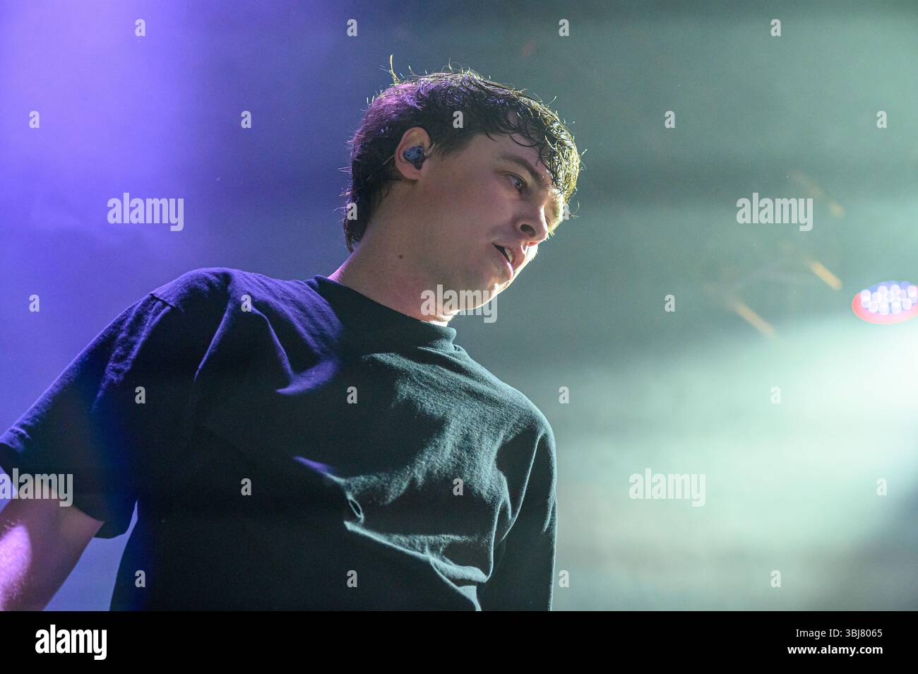 London, United Kingdom. 13th June, 2025. Bryan Garris of Knocked Loose ...
