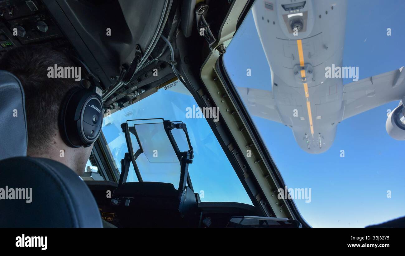 U.S. Air Force Capt. Jack Ault, 21st Airlift Squadron C-17 Globemaster ...