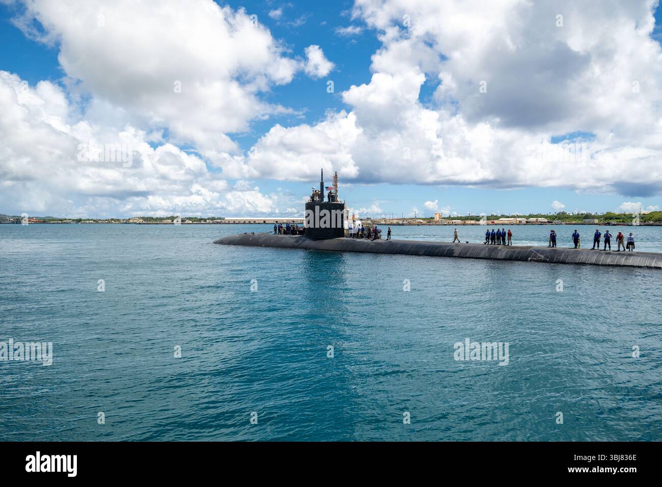 NAVAL BASE GUAM (June 11, 2025) – The Los Angeles-class fast-attack ...