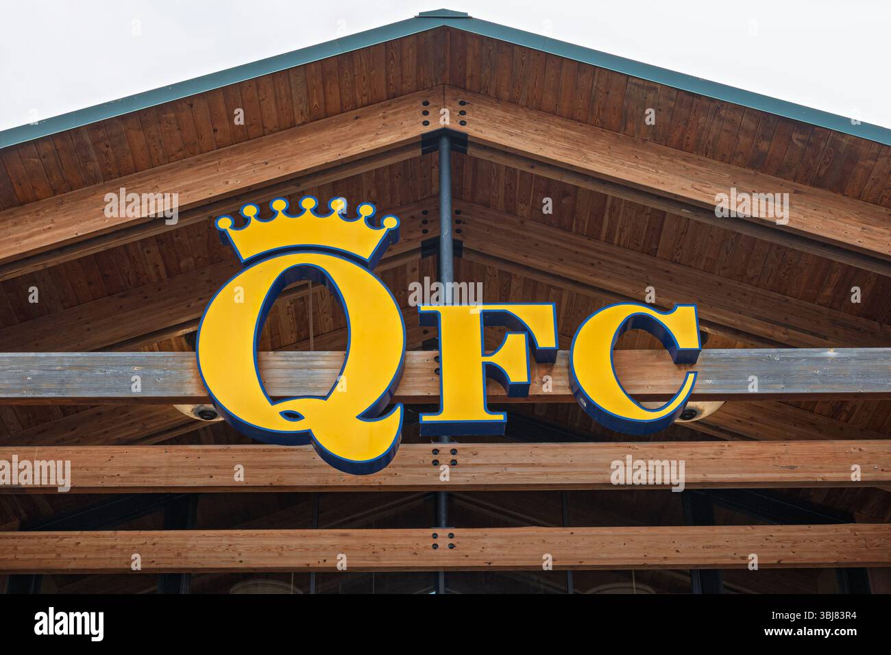 REDMOND, WA, USA, MAY 26, 2025: Quality Food Centers retail grocery ...