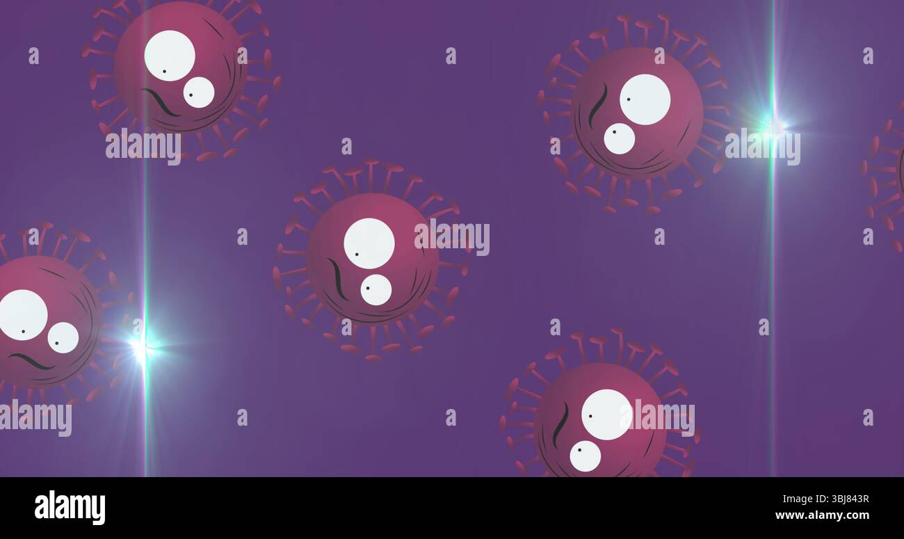 Viral particle floating in hi-res stock photography and images - Alamy