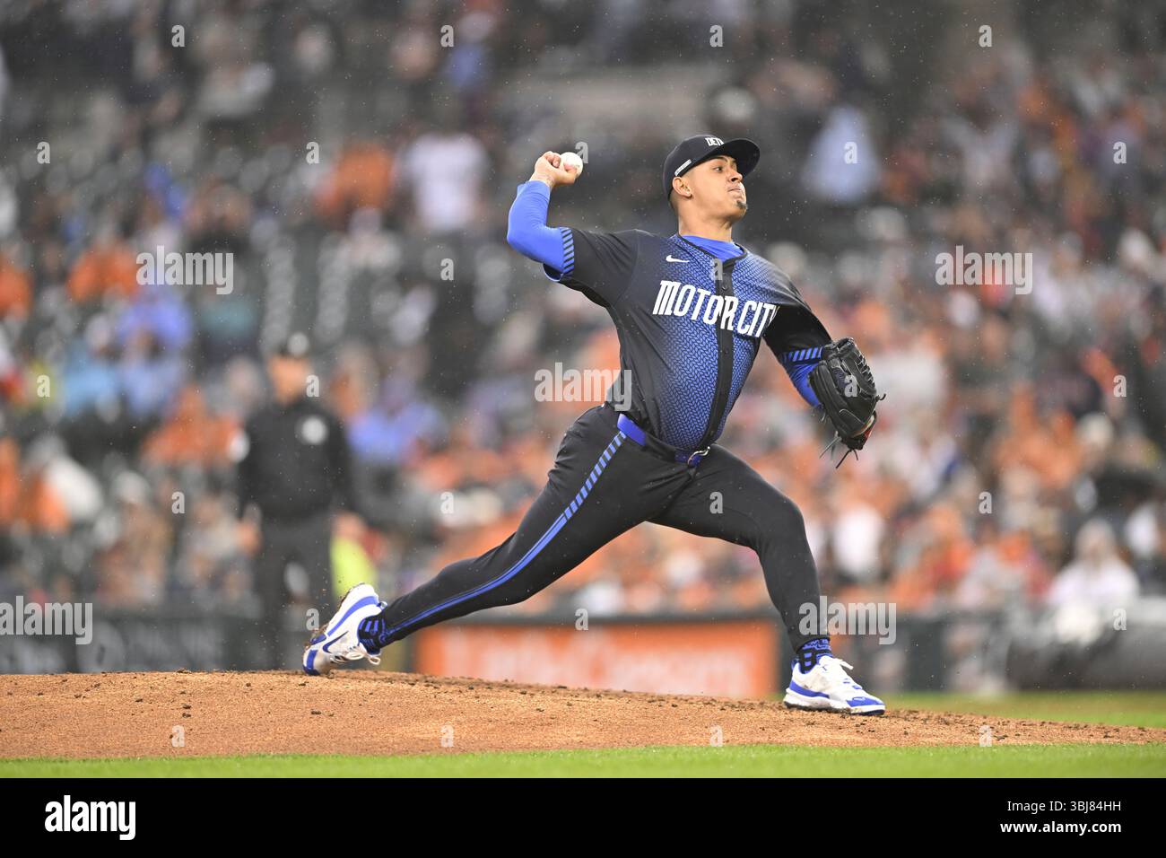 DETROIT, MI - JUNE 13: Detroit Tigers SP Keider Montero (54) pitching during the game between ...