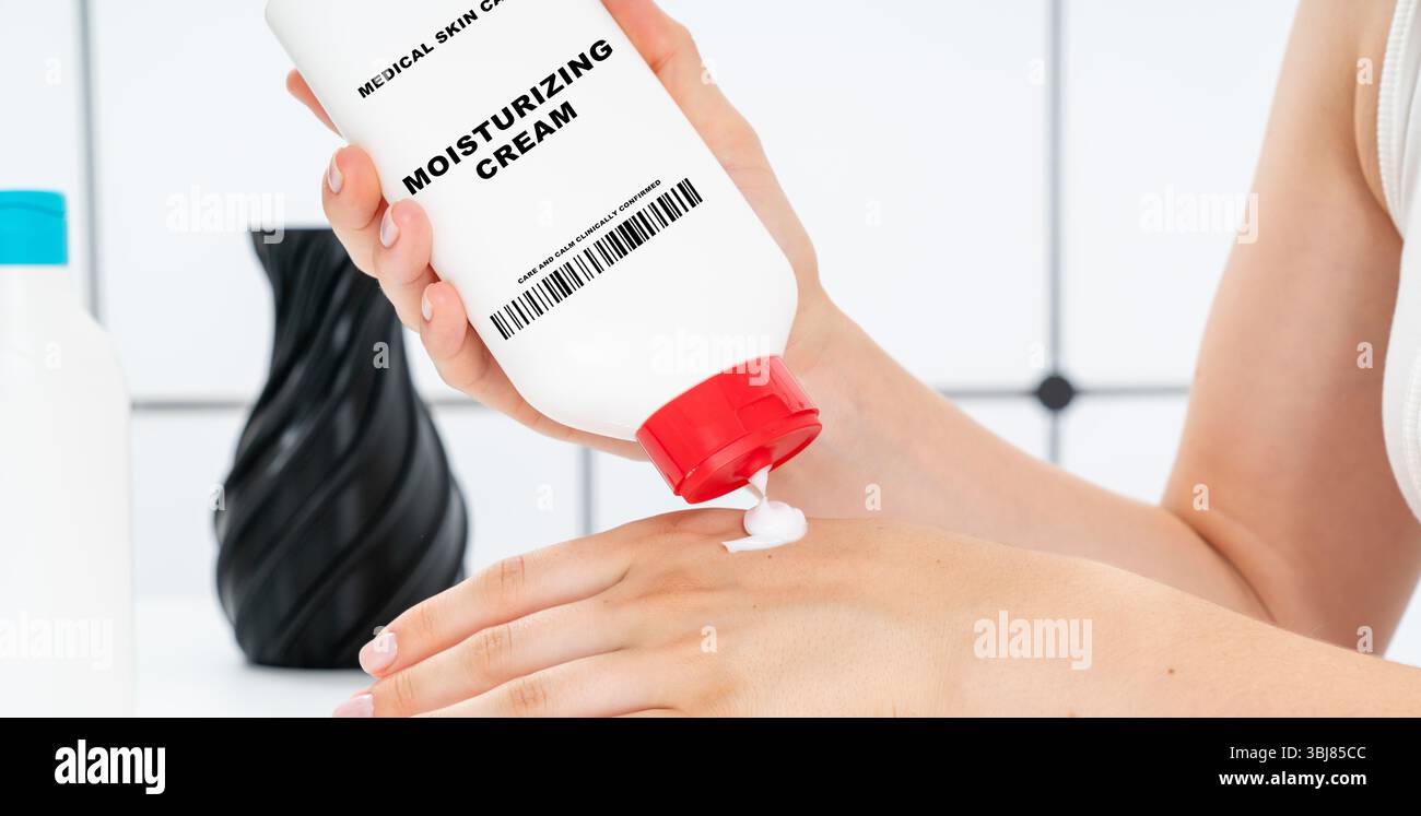 Moisturizing cream. Helps retain skin moisture with hydrating agents ...