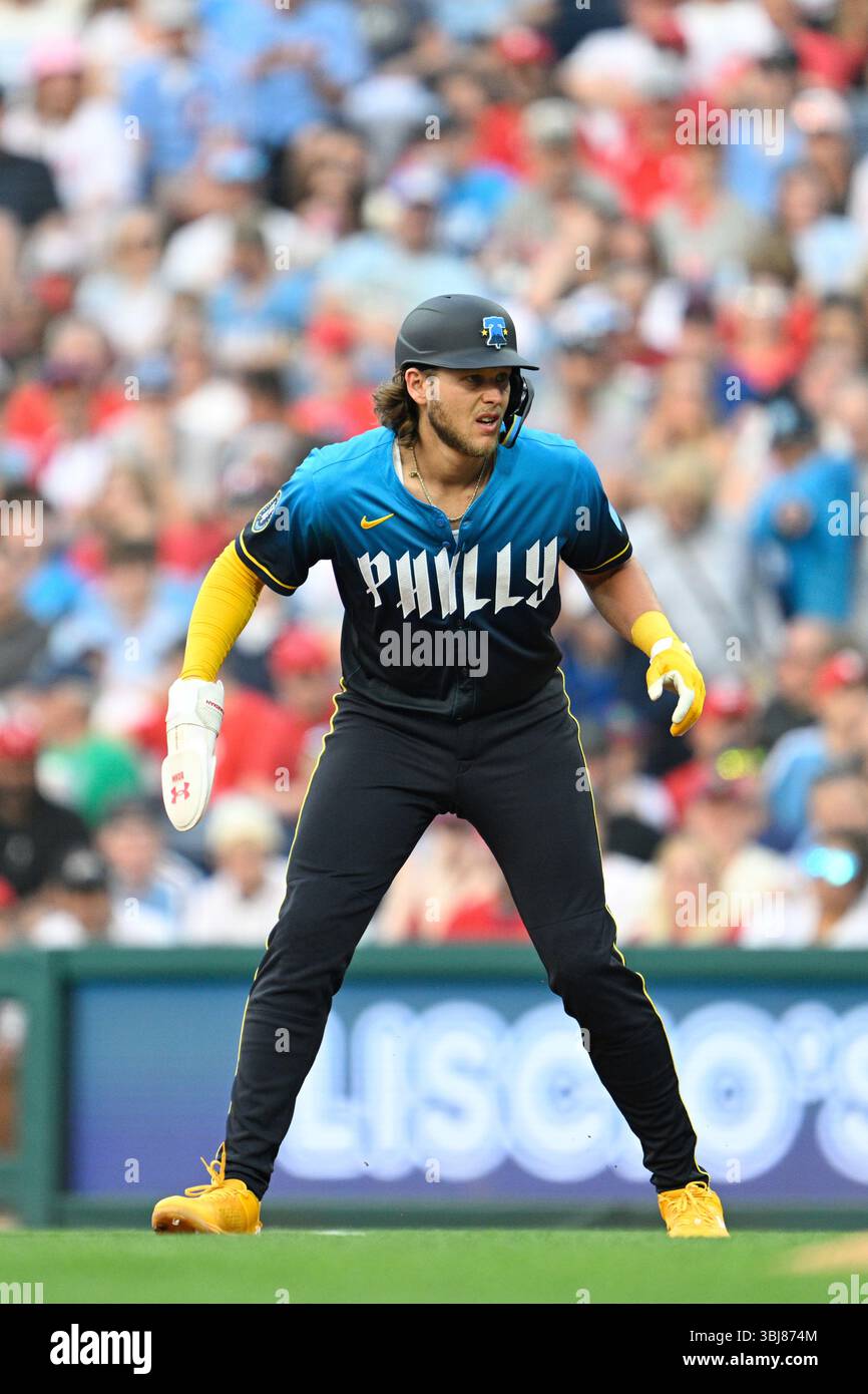PHILADELPHIA, PA - JUNE 13: Philadelphia Phillies first base Alec Bohm ...