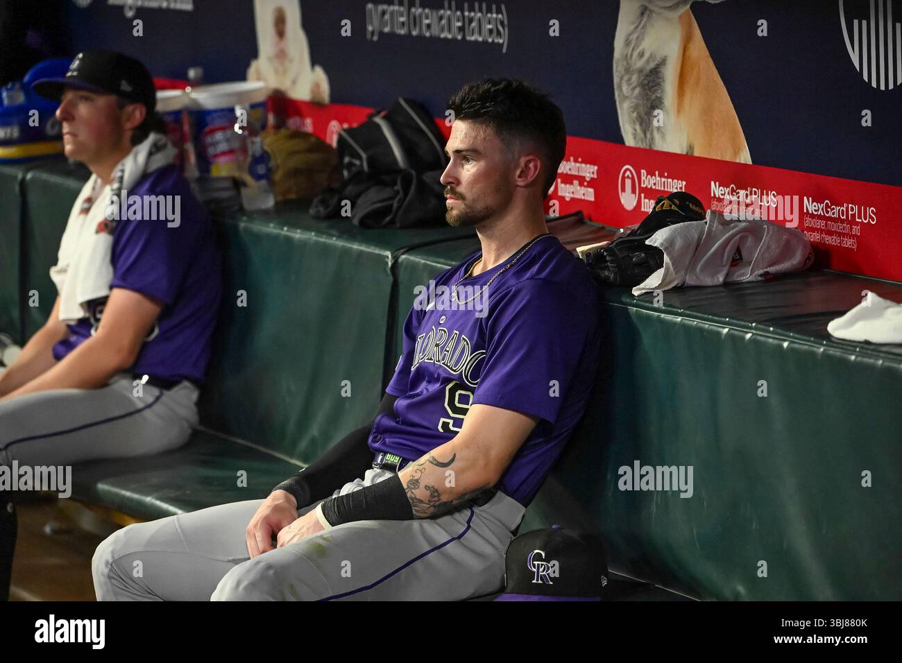 ATLANTA, GA - JUNE 13: Colorado Rockies outfielder Brenton Doyle (9 ...
