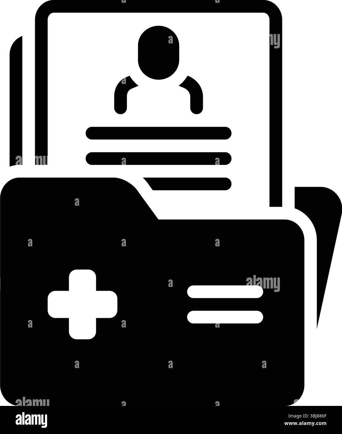 Icon for patient file, patient record Stock Vector Image & Art - Alamy
