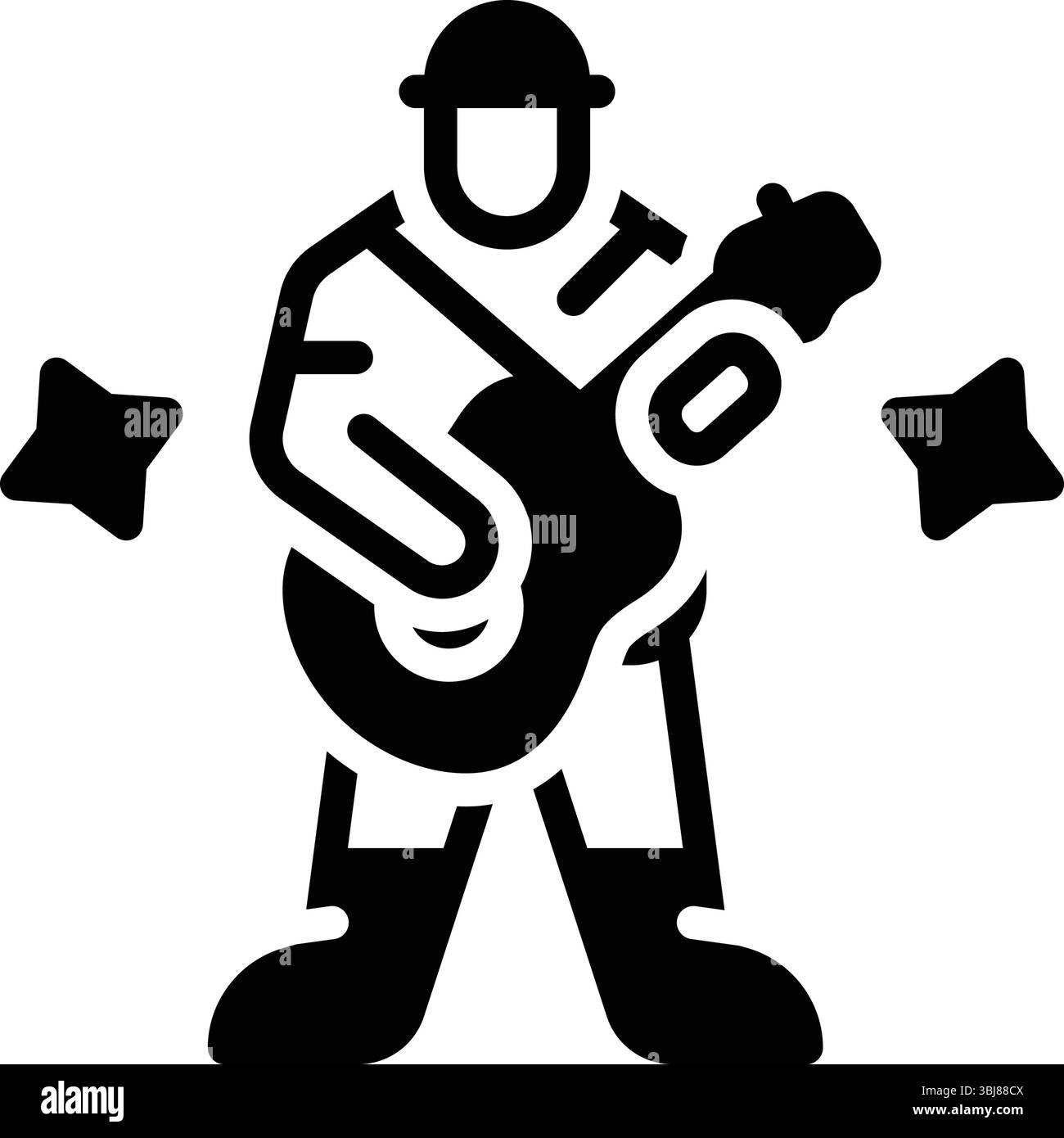 Rock star vector vectors Black and White Stock Photos & Images - Alamy