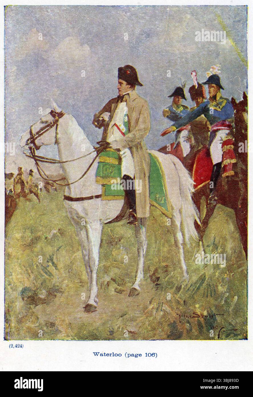 Napoleon Bonaparte (1769 – 1821) defeated at the Battle of Waterloo ...