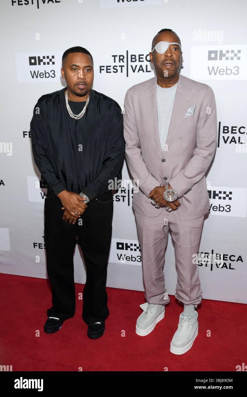New York, USA. 13th June, 2025. Nas and Slick Rick attend the "Victory ...