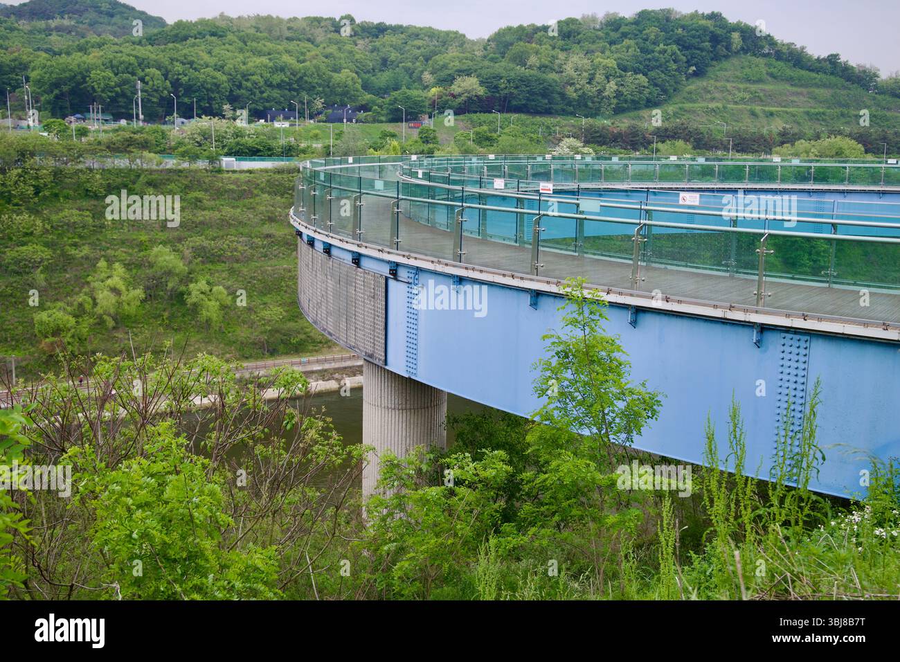 Incheon City, South Korea - May 19th 2025: The elevated Ara Observatory ...