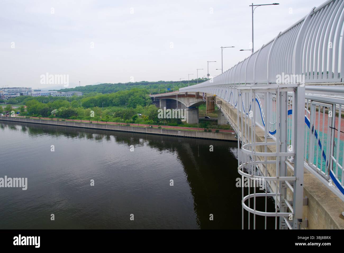 Incheon, South Korea - May 19th 2025: Cheongungyo Bridge spans the Ara ...