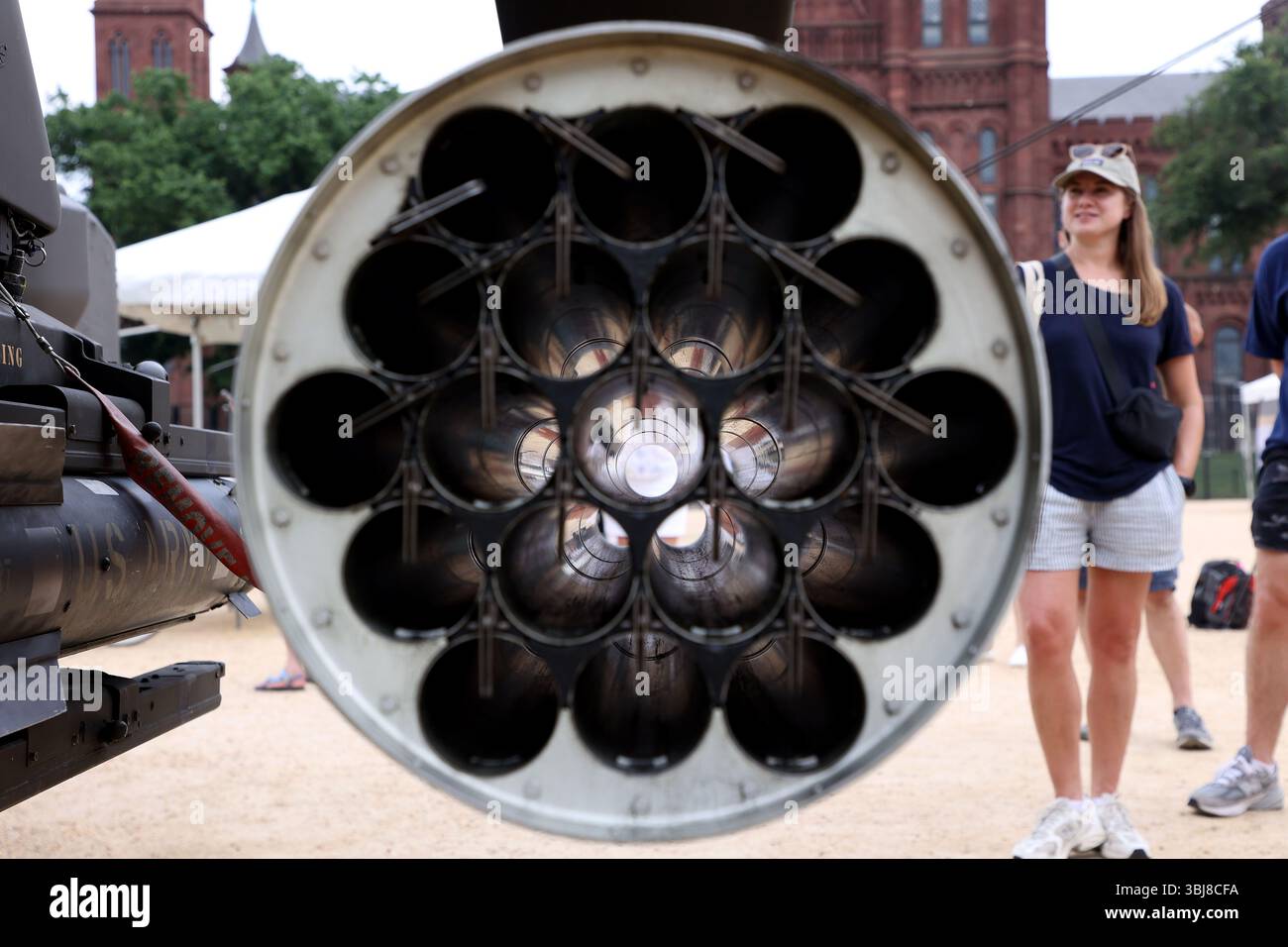 June 13, 2025, Washington Dc, Virginia, USA: Passersby take pictures of ...