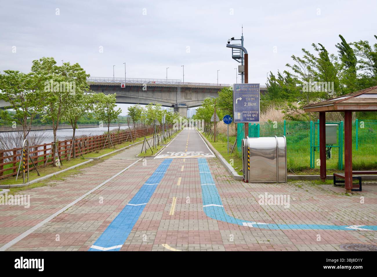 Incheon, South Korea - May 19th 2025: A designated rest stop and ...