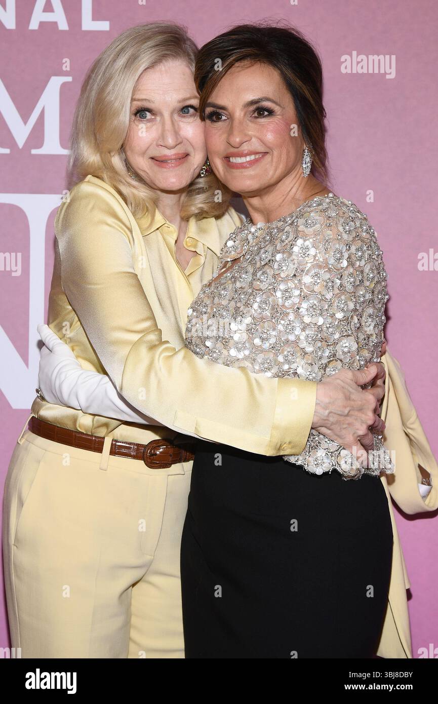 New York, USA. 13th June, 2025. (L-R) Diane Sawyer and Mariska Hargitay ...