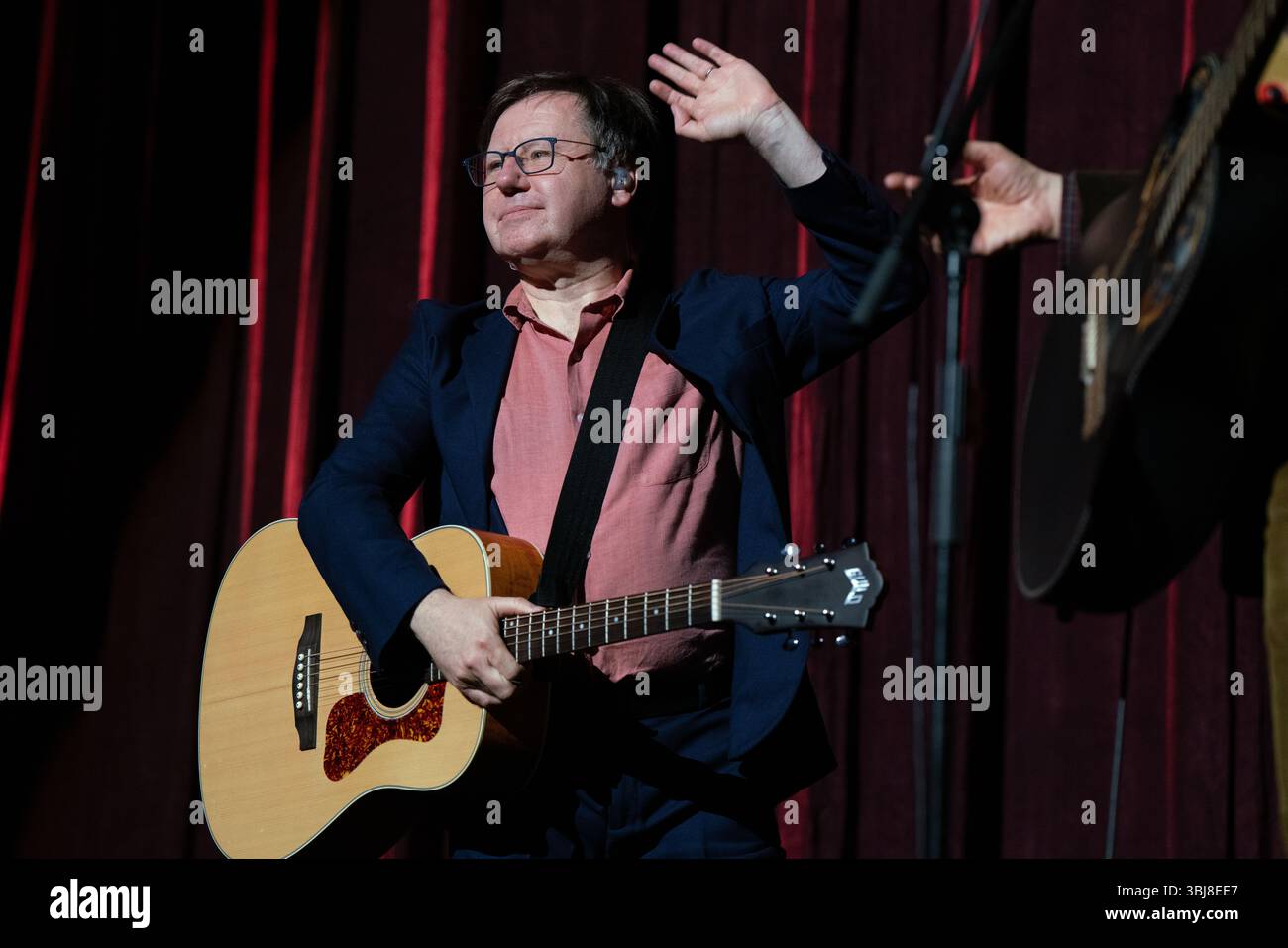 London, UK. 13th June, 2025. Mark Webber of the Band Pulp performs live on stage during their ...