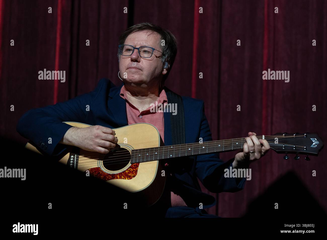 London, UK. 13th June, 2025. Mark Webber of the Band Pulp performs live on stage during their ...