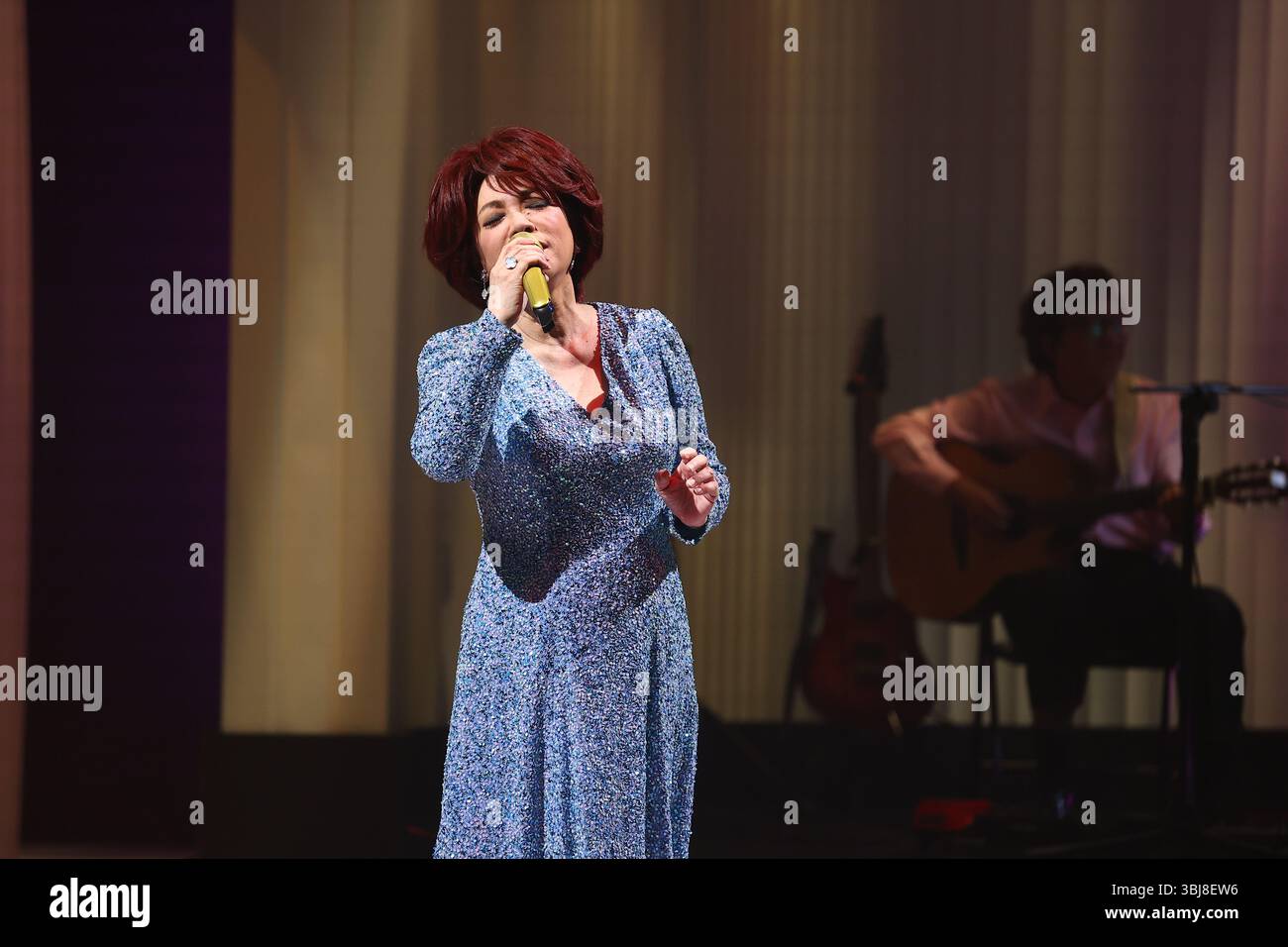TAIPEI, CHINA - JUNE 13, 2025 - Taiwanese female singer Tsai Chin held ...