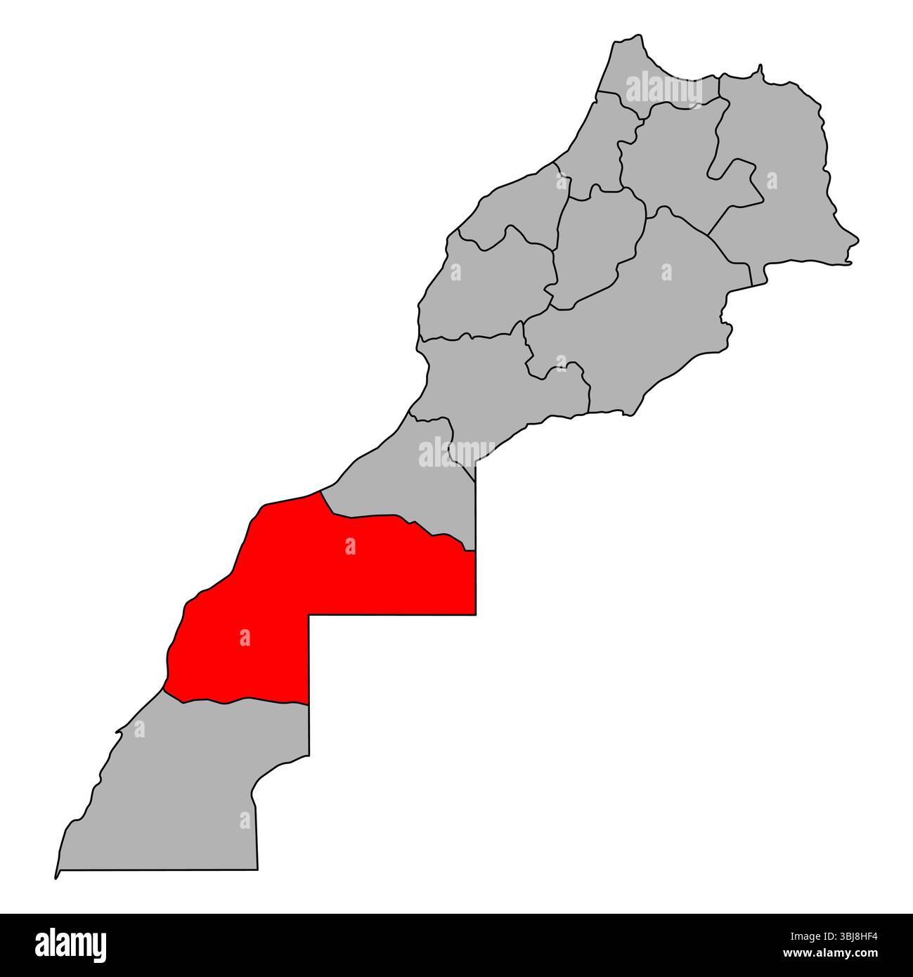 Laayoune-Sakia El Hamra set of Morocco map symbol shape, travel web ...