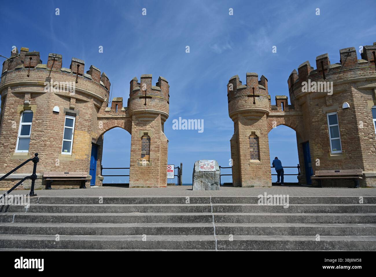 Pier Towers, Withernsea victorian pier Tourist attraction Stock Photo ...