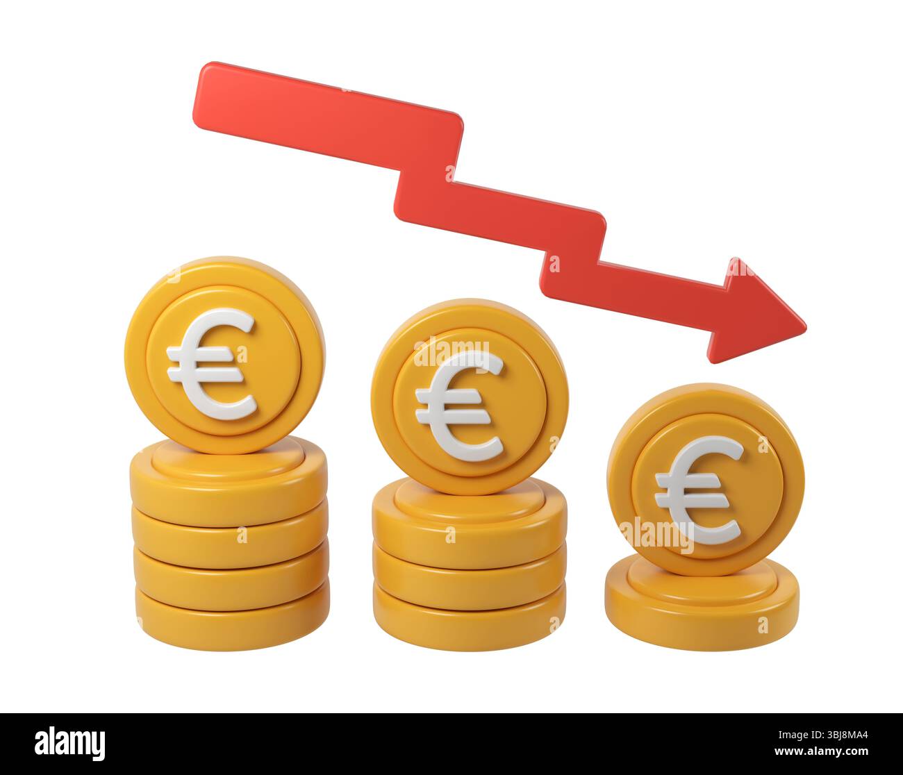 Economic downturn graphic Cut Out Stock Images & Pictures - Alamy