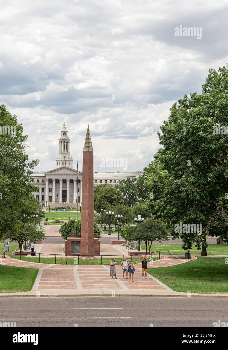 Colorado Armed Forces memorial in front of The Colorado State Capitol ...