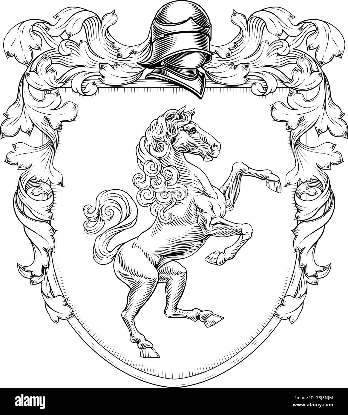 Medieval heraldry sheild Stock Vector Images - Alamy