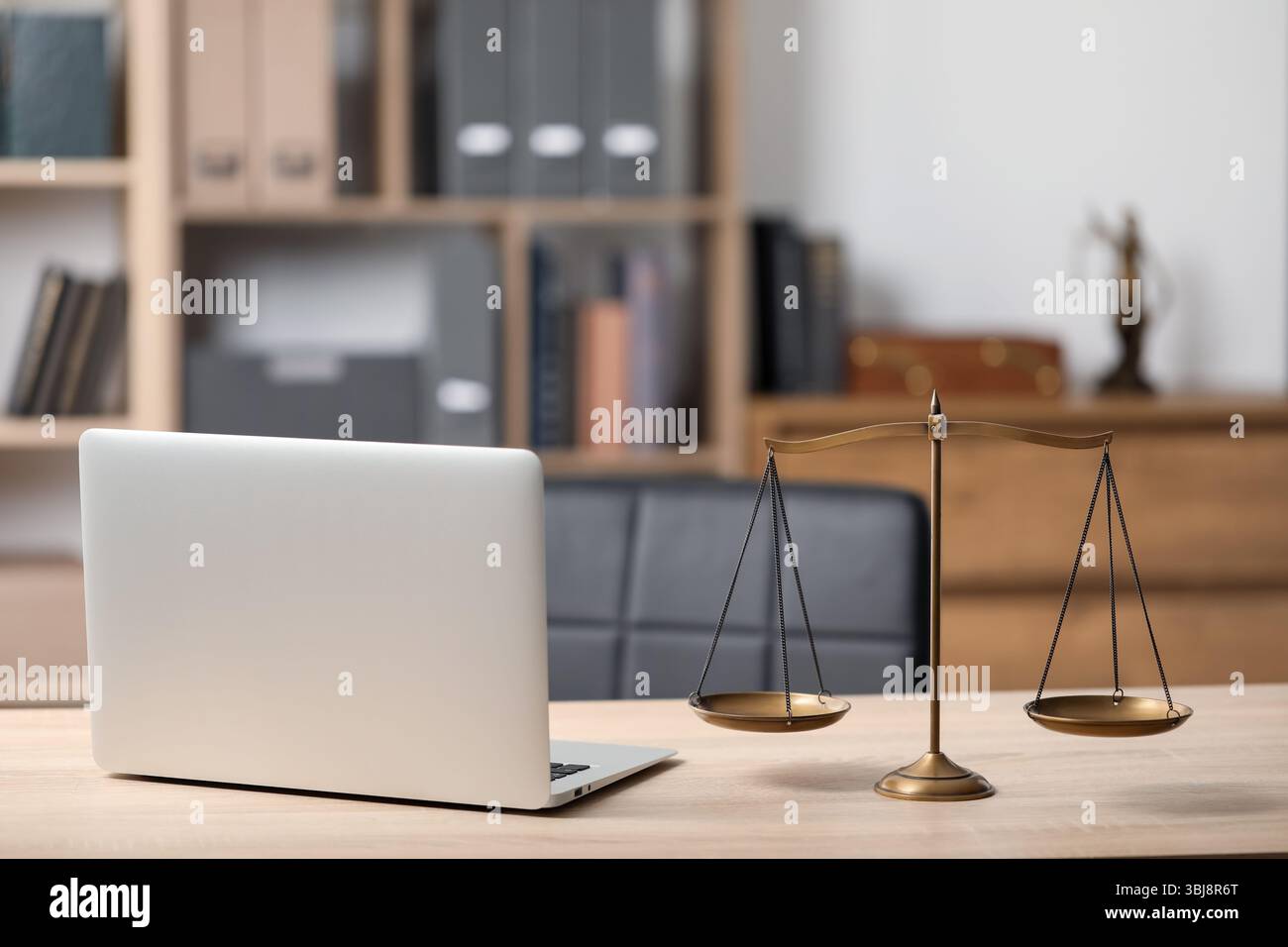 Scales on table in office hi-res stock photography and images - Alamy