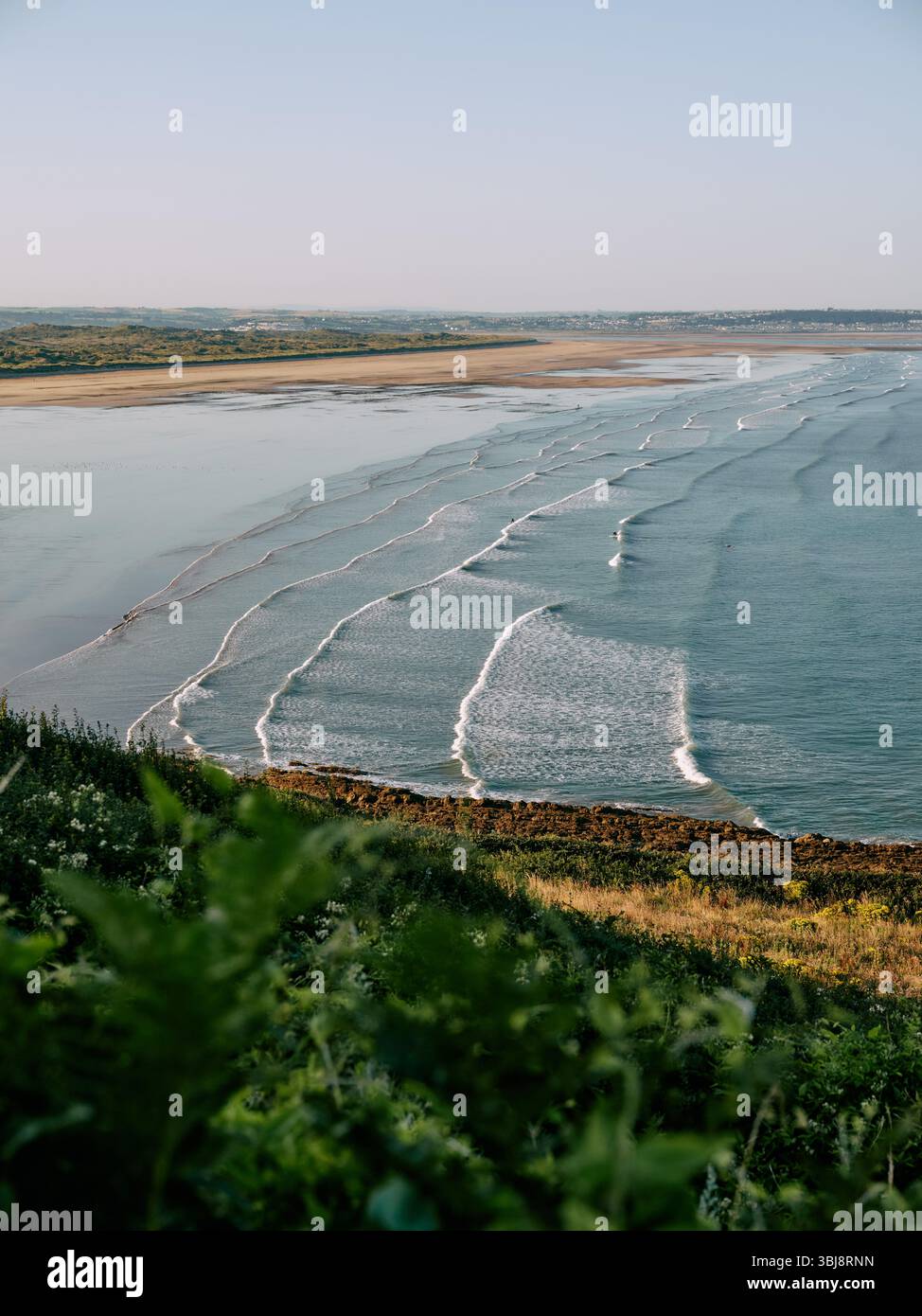 Saunton Sands beach near the English village of Saunton on the North ...