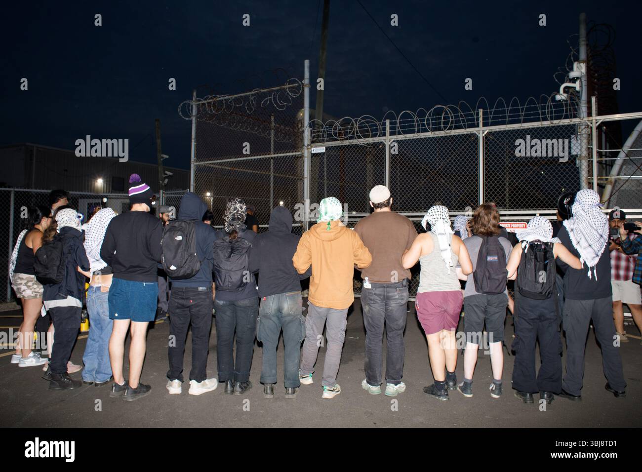 Newark, New Jersey. June 13th, 2025. Protestors face off with ICE and ...